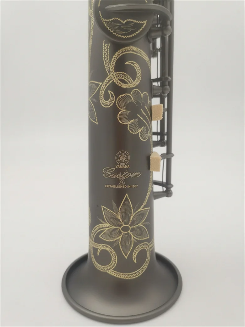 Soprano-Saxophone-Bb-Flat-Straight-Gold-Lacquered-Body-musical ...