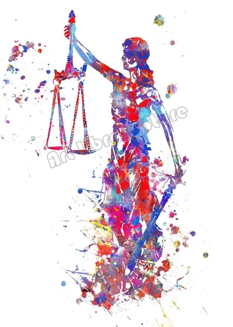 Lady Justice Painting