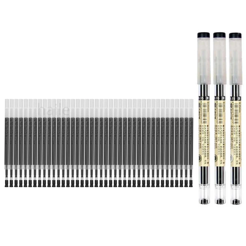 Lot de 43 stylos Gel rechargeables,stylo à Signature Ultra Fine 0.35mm ...