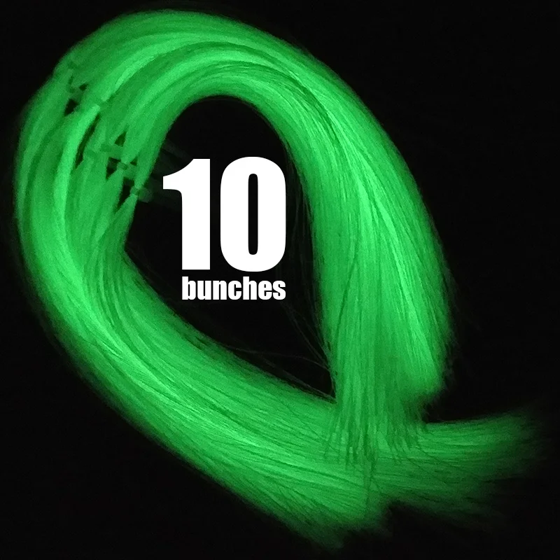 lunker luminous glow ultra violet fluorescent fly fishing thread strand ...