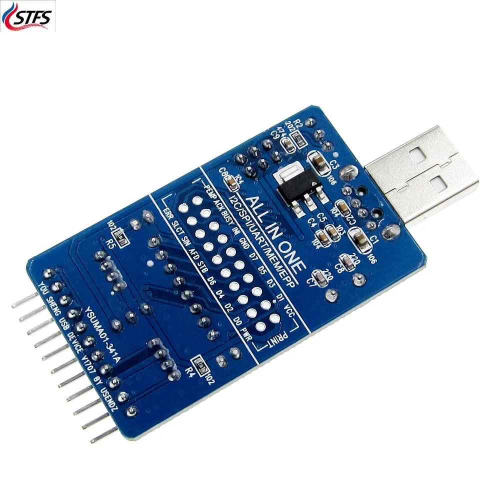 CH341A USB to SPI I2C IIC UART TTL ISP Serial Adapter Module EPP/MEM ... CH341A USB to SPI I2C IIC UART TTL ISP Serial Adapter Module EPP/MEM ...