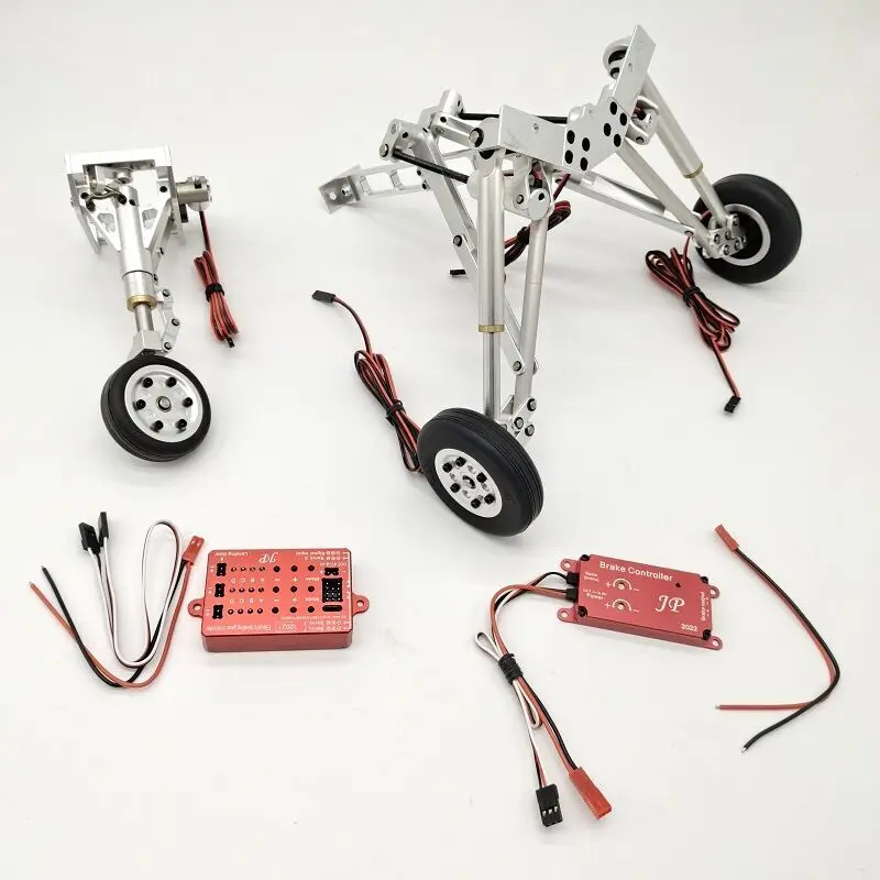 JP Hobby ER120 12kg Metal Landing Gear with 65mm Brakes Wheel and 120-T1-F16 Controller - RCSkyLite