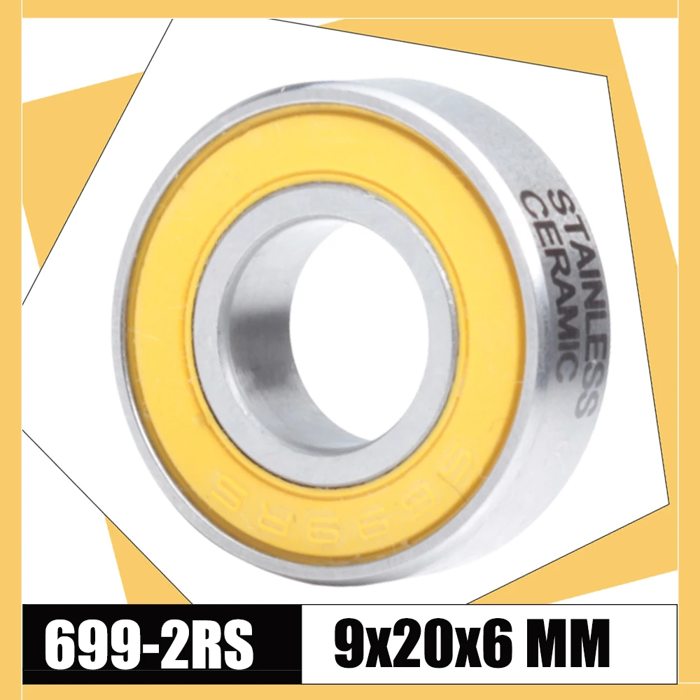 699-2RS Stainless Bearing 9*20*6 mm 1PC ABEC-3 For NOVATEC Bicycle Hub ...