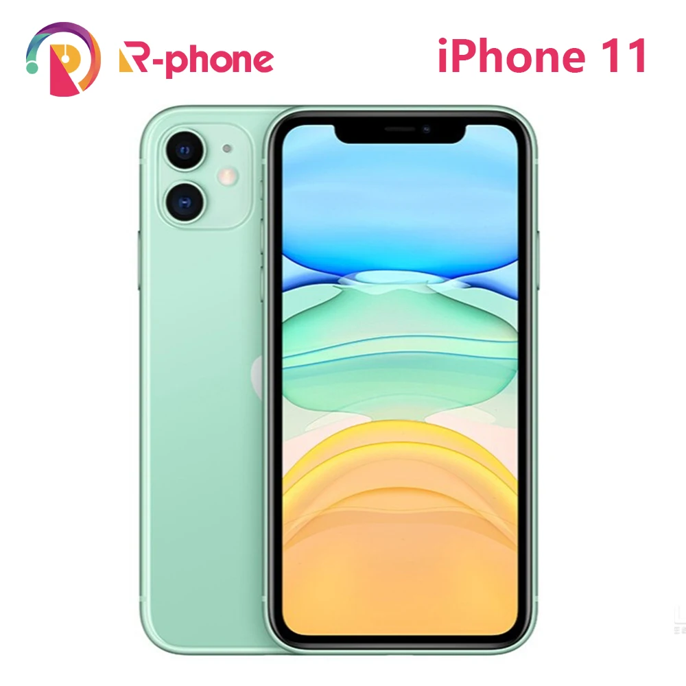 Apple iphone 11 6.1 "original do telefone móvel líquido retina ips lcd ...