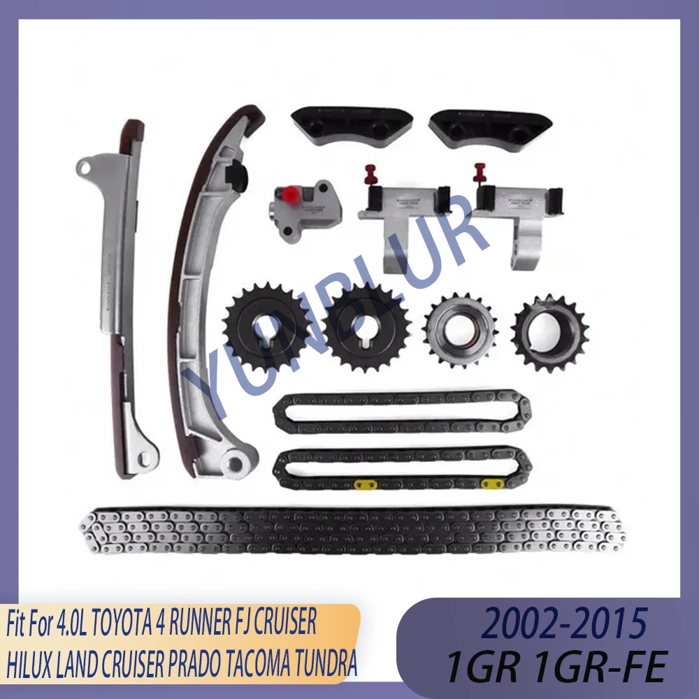 Engine Timing Chain Kit Fit 4.0 L 1GR 1GR-FE 02-15 Gas For TOYOTA 4 ...