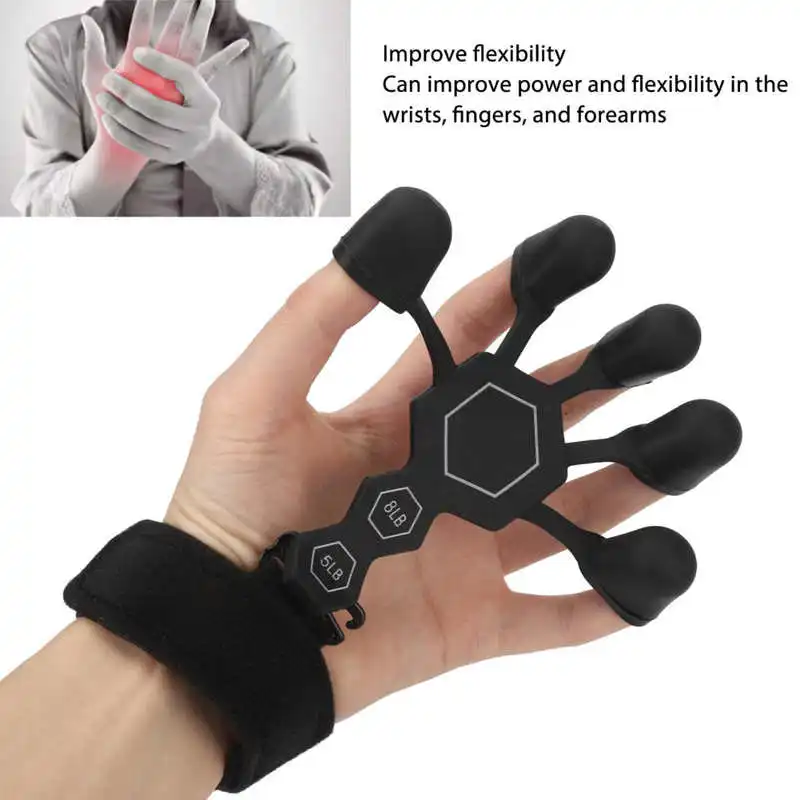 1pcs-Silicone-Finger-Exerciser-Finger-Exercise-Hand-Grip-Device ...