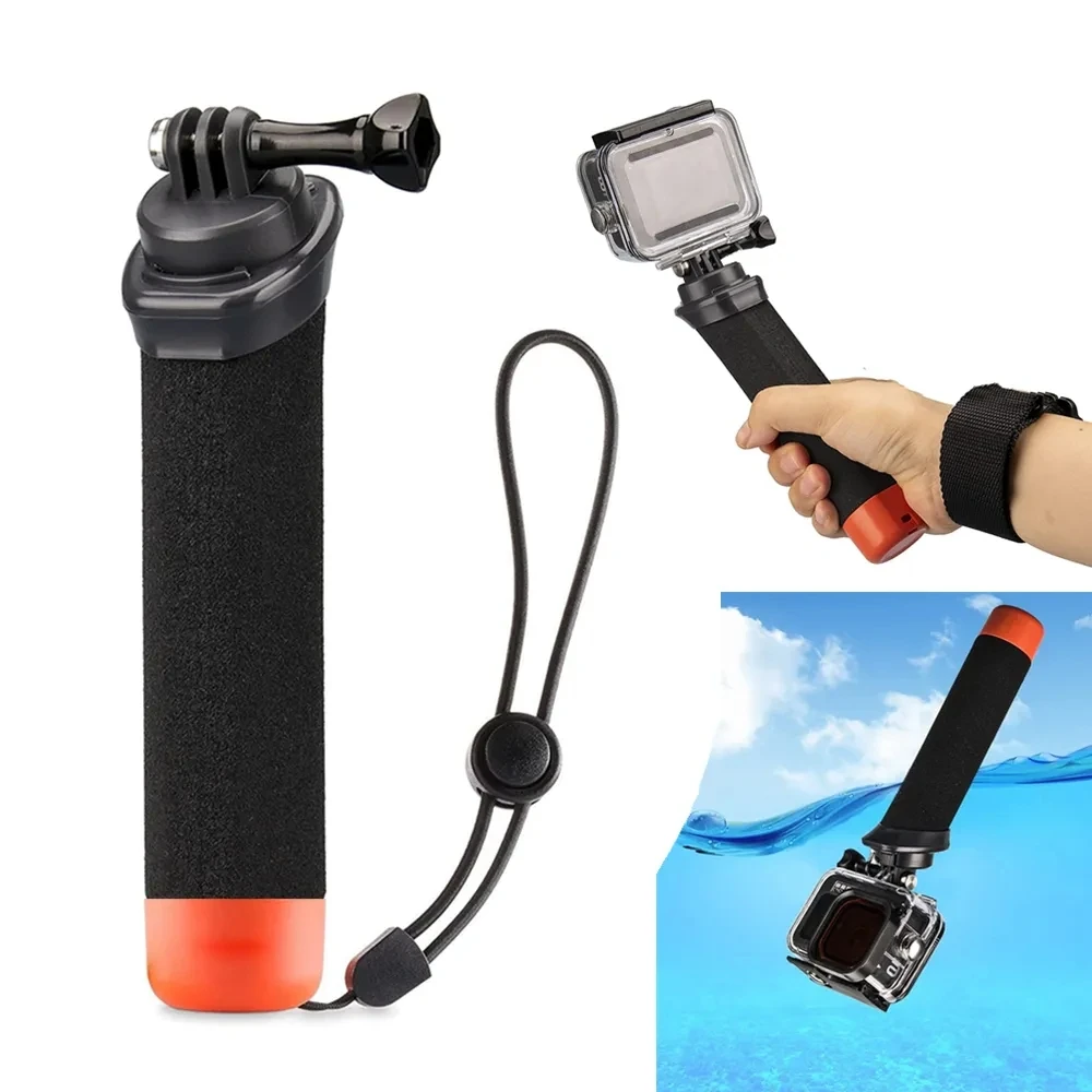 Floating-Hand-Grip-NON-Slip-Handle-With-Quick-Release-Mount-Wrist-Band ...