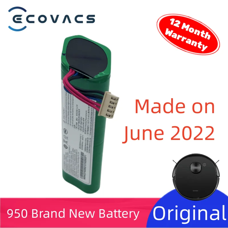 New-Original-Ozmo-950-Battery-14-8V-5200mAh-S10-LI-144-5200-For-ECOVACS ...
