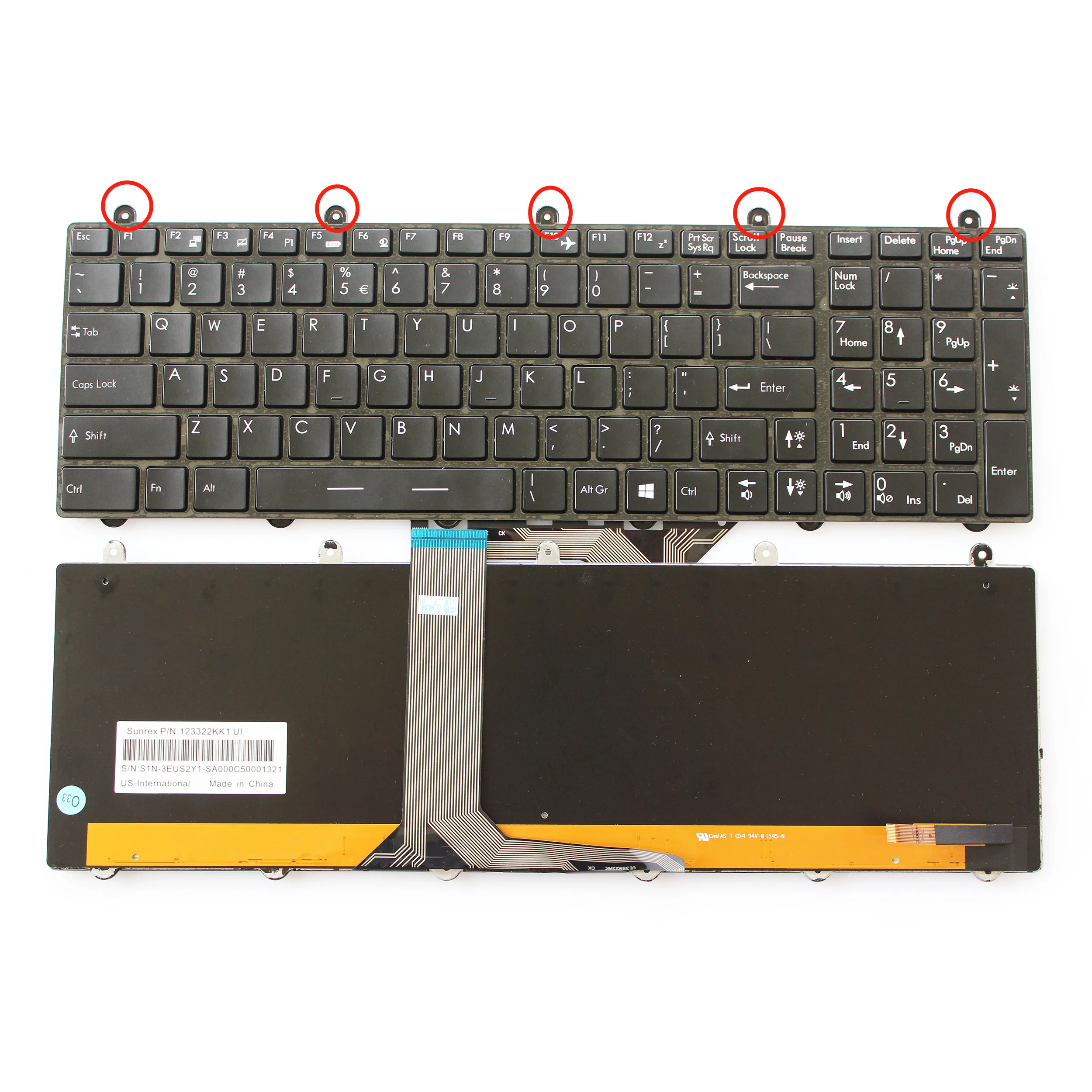 Nouveau-clavier-am-ricain-espagnol-fran-ais-russe-pour-gel-e-MS-1755-MS ...