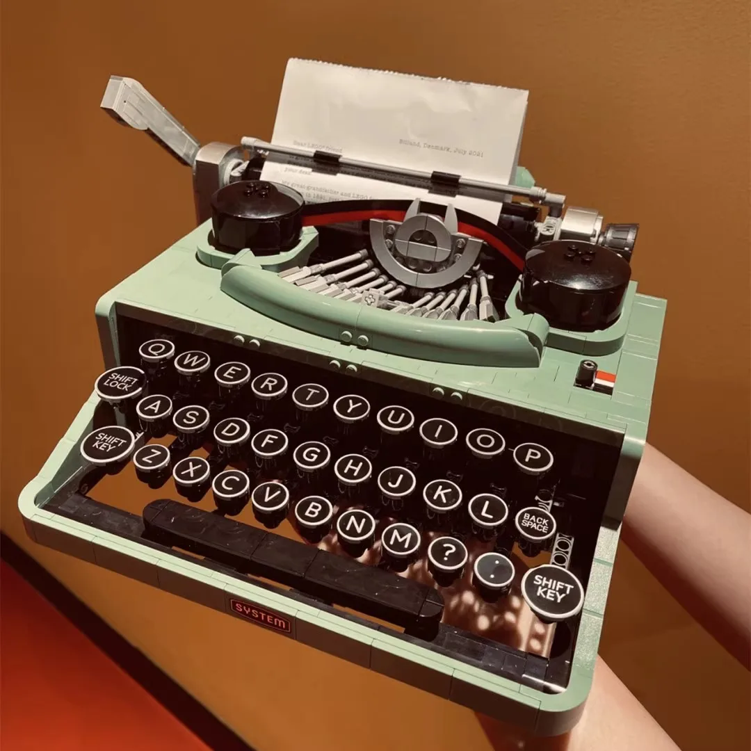 2079PCS-Ideas-Retro-Typewriter-21327-Building-Blocks-MOC-Construction ...