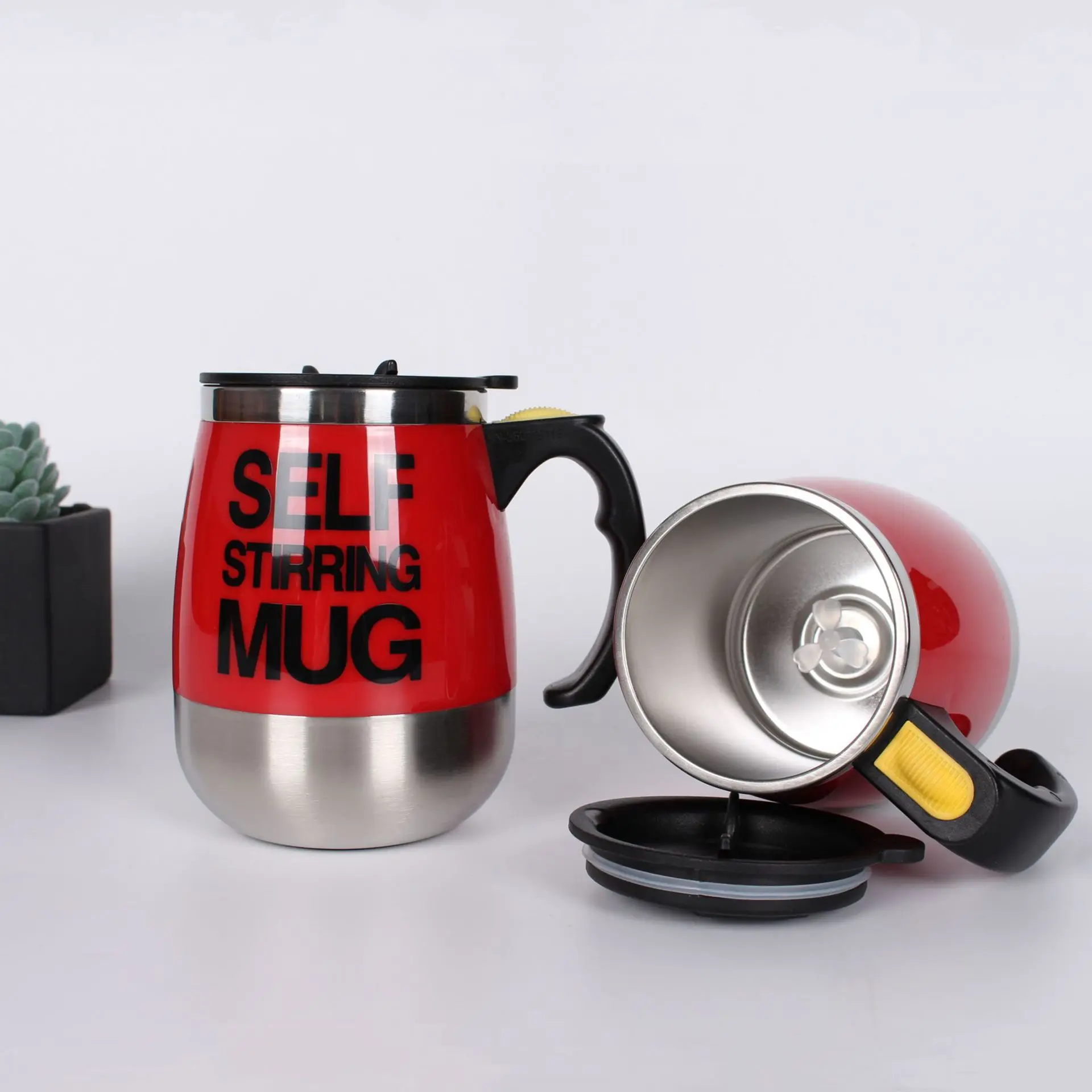 Electric-Automatic-Mixing-Cup-Self-Stirring-Coffee-Mug-Stainless-Steel ...