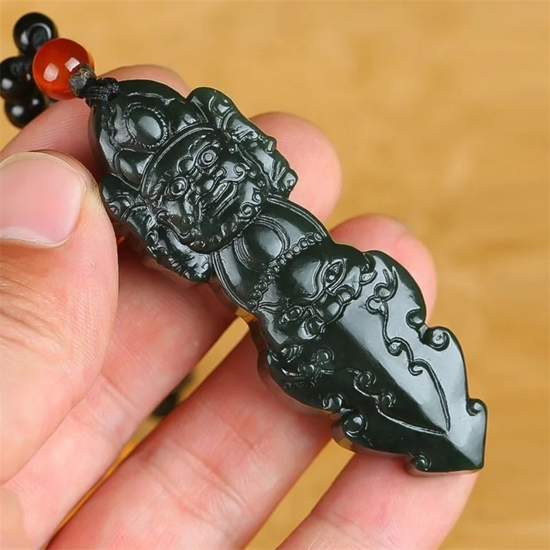 Venda-quente-natural-m-o-carve-hetian-jade-cyan-gota-a-magia-pil-o ...