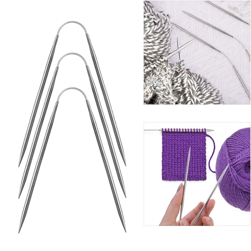 Circular-Knit-Needles-3pcs-Knitting-Metal-Cable-Circular-Knitting ...