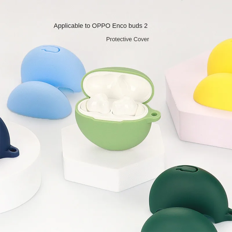 Silicone-Earphone-Protective-Case-for-OPPO-Enco-Buds-2-Cover-Shockproof ...