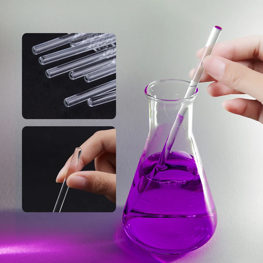 Varilla de agitación de vidrio de borosilicato, transparente, alta ...