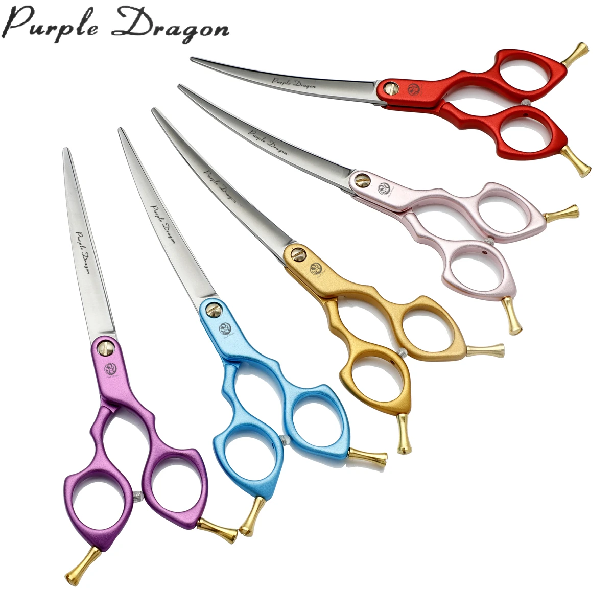Purple-Dragon-6-5-Japan-440C-Dog-Grooming-Scissors-Cat-Up-Curved-Shears ...