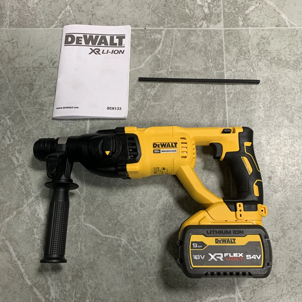 DEWALT-DCH133-20V-Brushless-Electric-Hammer-Rechargeable-Lithium ...