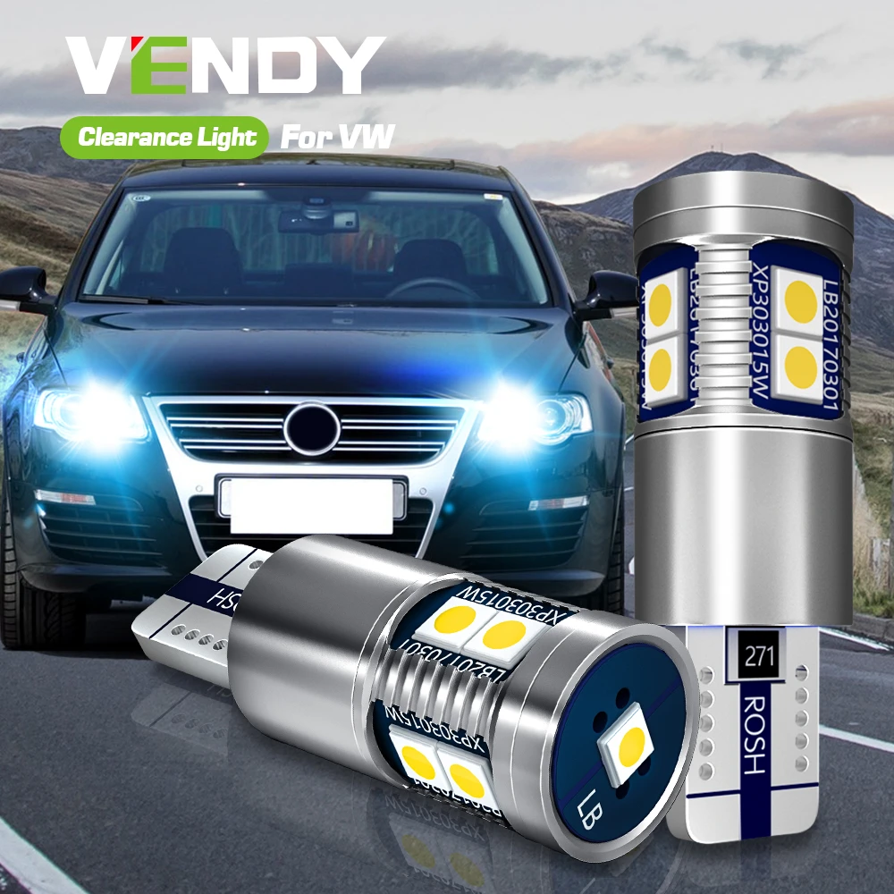 2x Led Parking Light Canbus W5w T10 For Vw Tiguan Transporter Passat B5 ...