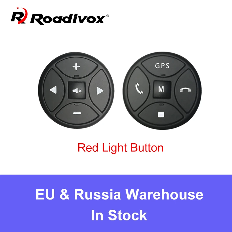 10 Keys Wireless Car Steering Wheel Control Button For Car Radio Dvd ...