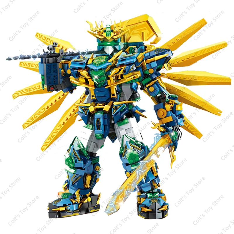 New-In-2-in1-Ninja-Mecha-Figure-Assembling-Model-Super-Armor-Robot ...