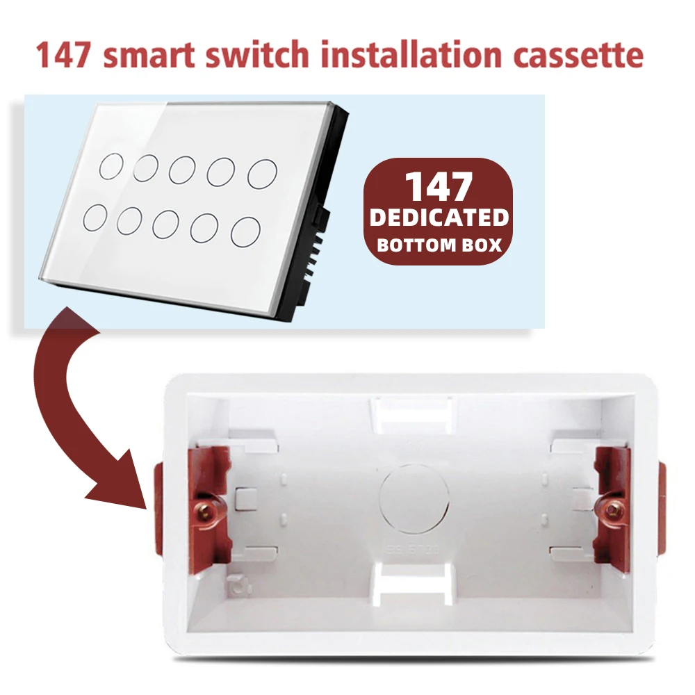 smart-switch-10Gang-Universal-Cassette-Junction-Box-Home-Wall-Bottom ...