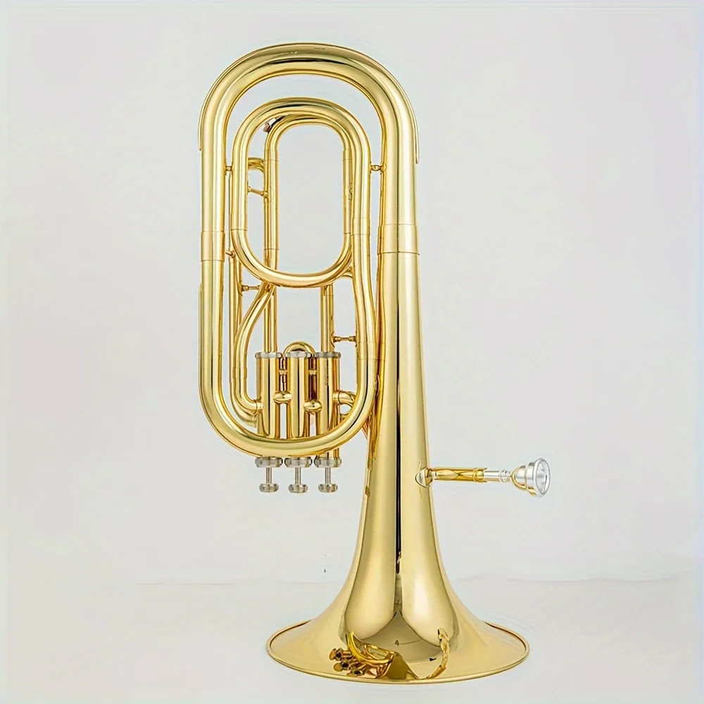JYBT-E100G-Baritone-Horn-B-flat-Baritone-Brass-Lacquered-Gold-Tenor ...