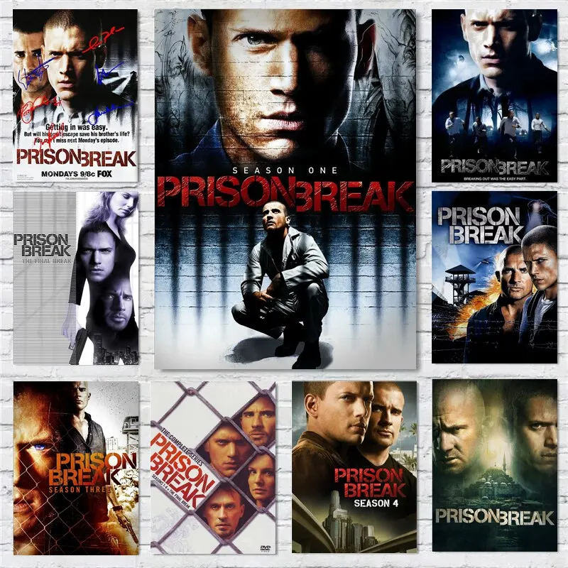 HighDefinition Prison Break Classic TV Series Canvas Wall Art Poster ...