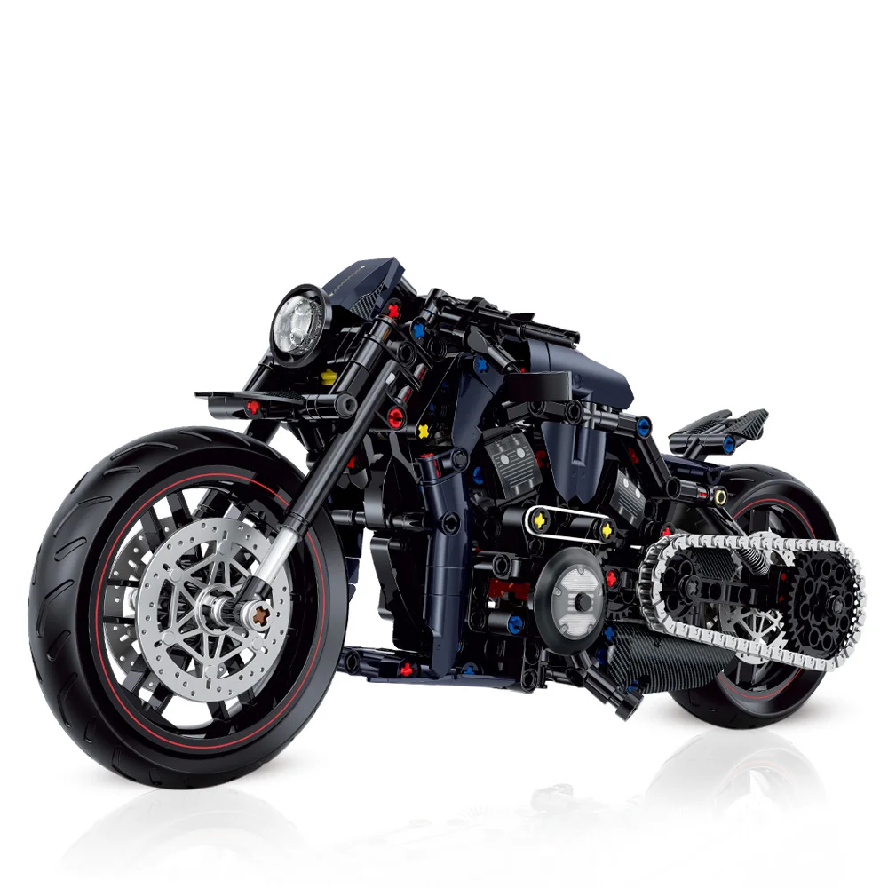 1-8-Motorcycle-Building-Block-Set-for-Harley-Davidson-623-Parts-with ...