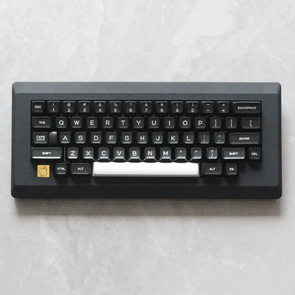 M0110-Mechanical-Keyboard-Customized-Full-Keyboard-Black-Retro-White ...
