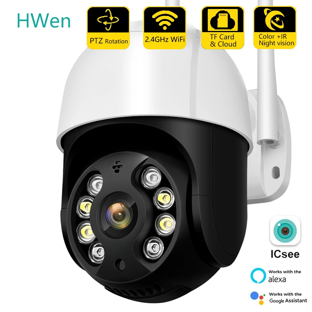 4K-8MP-PTZ-Wifi-IP-Camera-Outdoor-5X-Zoom-Human-Detection-Full-Color ...