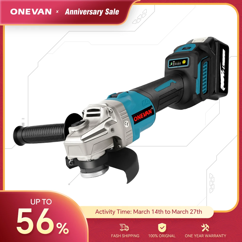 2000W-125mm-Brushless-Cordless-Angle-Grinder-Variable-6-Speed-Polishing ...