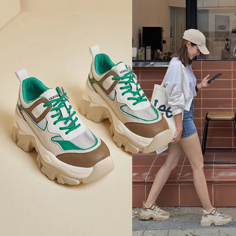 Chunky Sepatu Wanita Modis 2022, Sepatu Gaya Chunky, Sneaker Platform ...