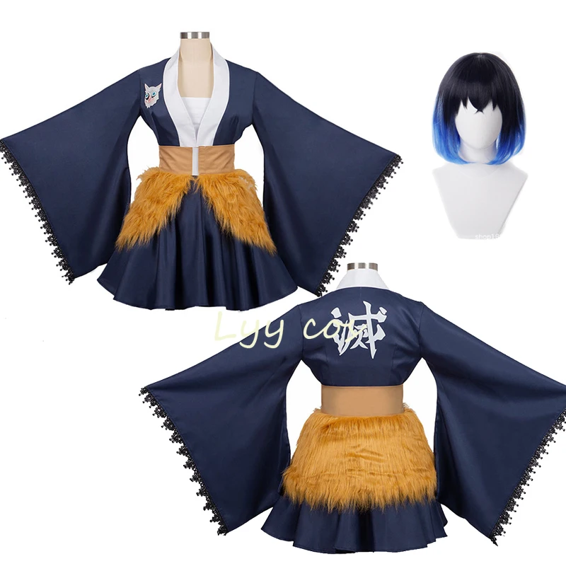 Inosuke cosplay traje demônio assassino kimetsu não yaiba hashibira ...