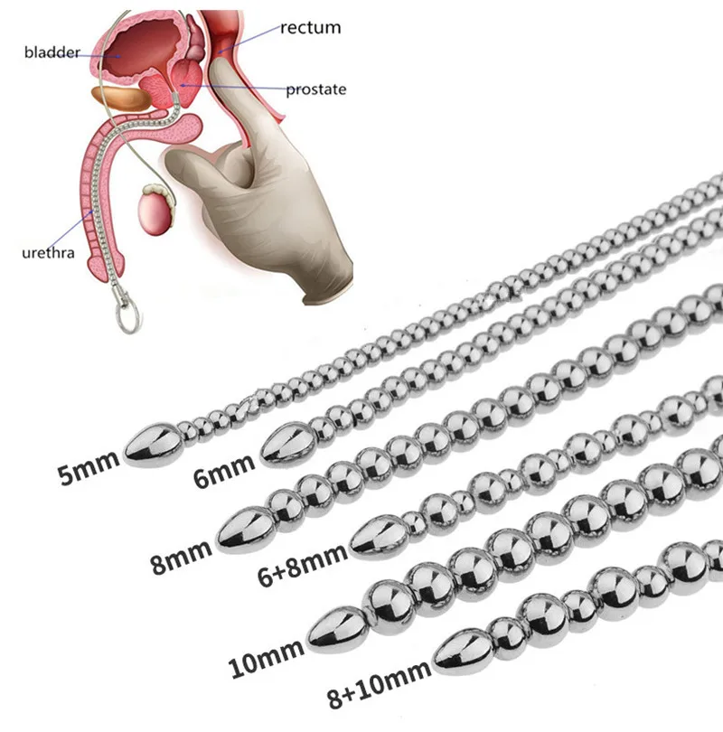 Electric-Shock-Urethral-Sound-Dilator-Male-Mastuburator-Stainless-Steel ...