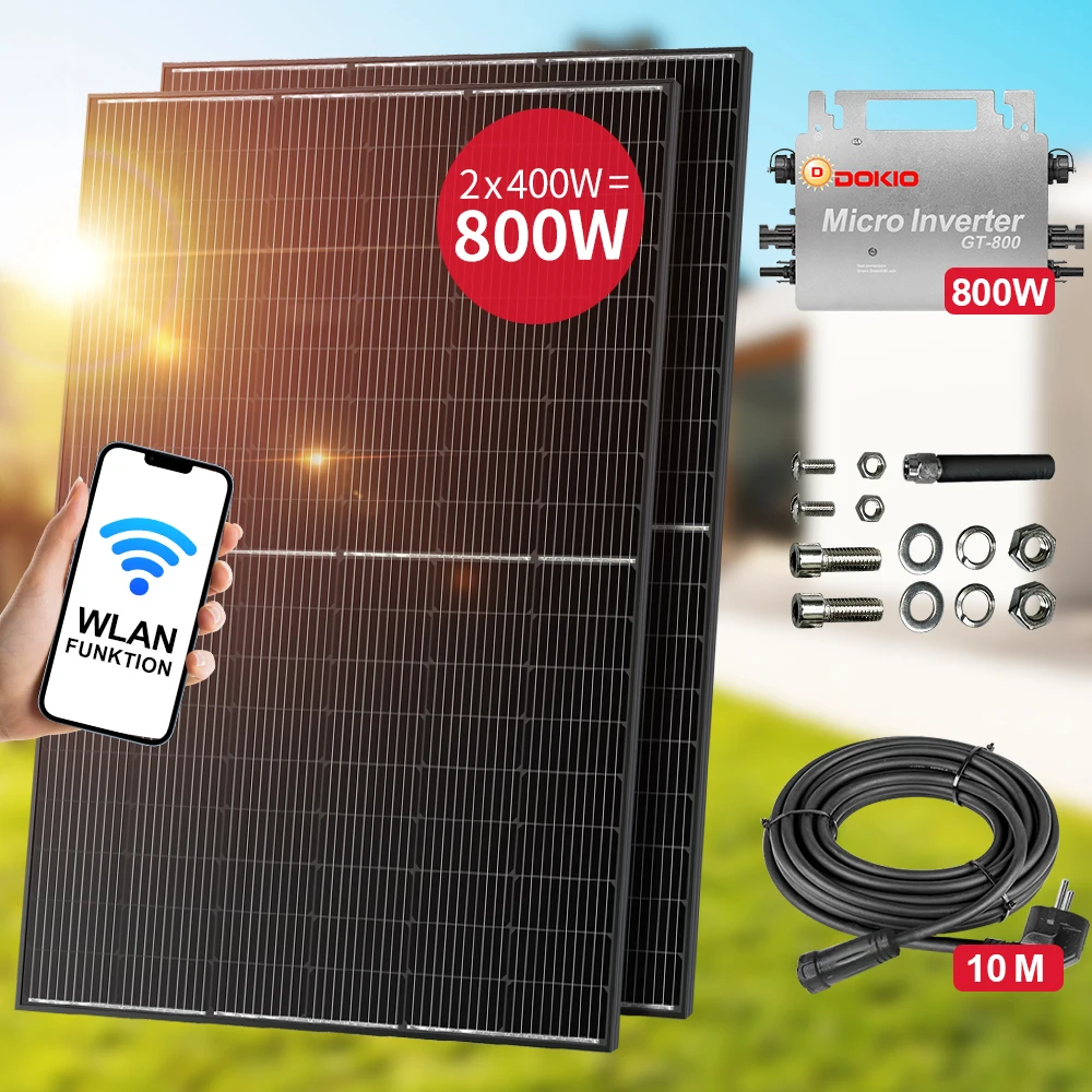DOKIO-800W-Inverter-and-800W-Solars-Panel-balcony-power-plants-kit ...
