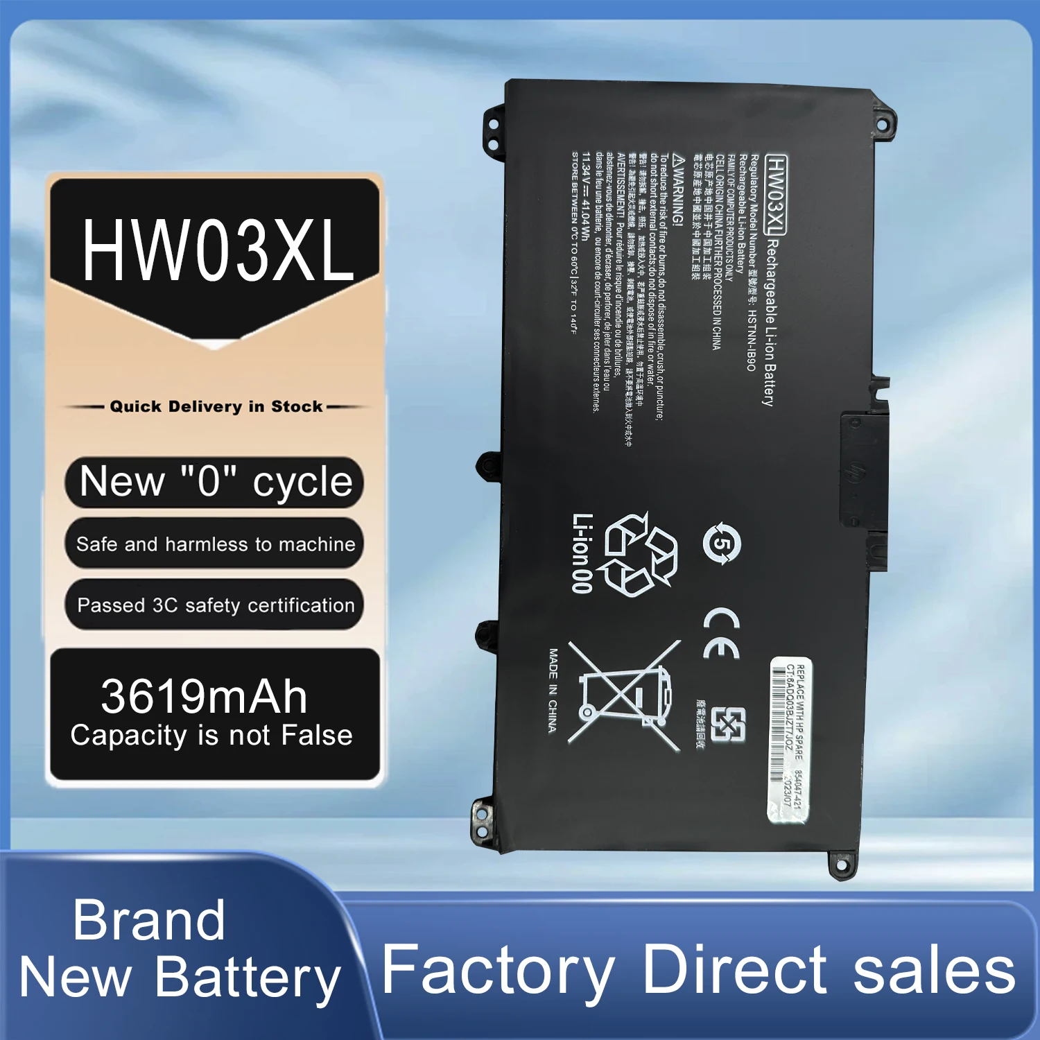 DXT New Laptop Battery HW03XL L97300-005 For HP Pavilion 15-EG 15 ...