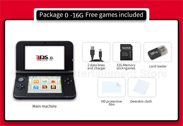 Console usado para 3DSL, 3DSll, 3DS, original