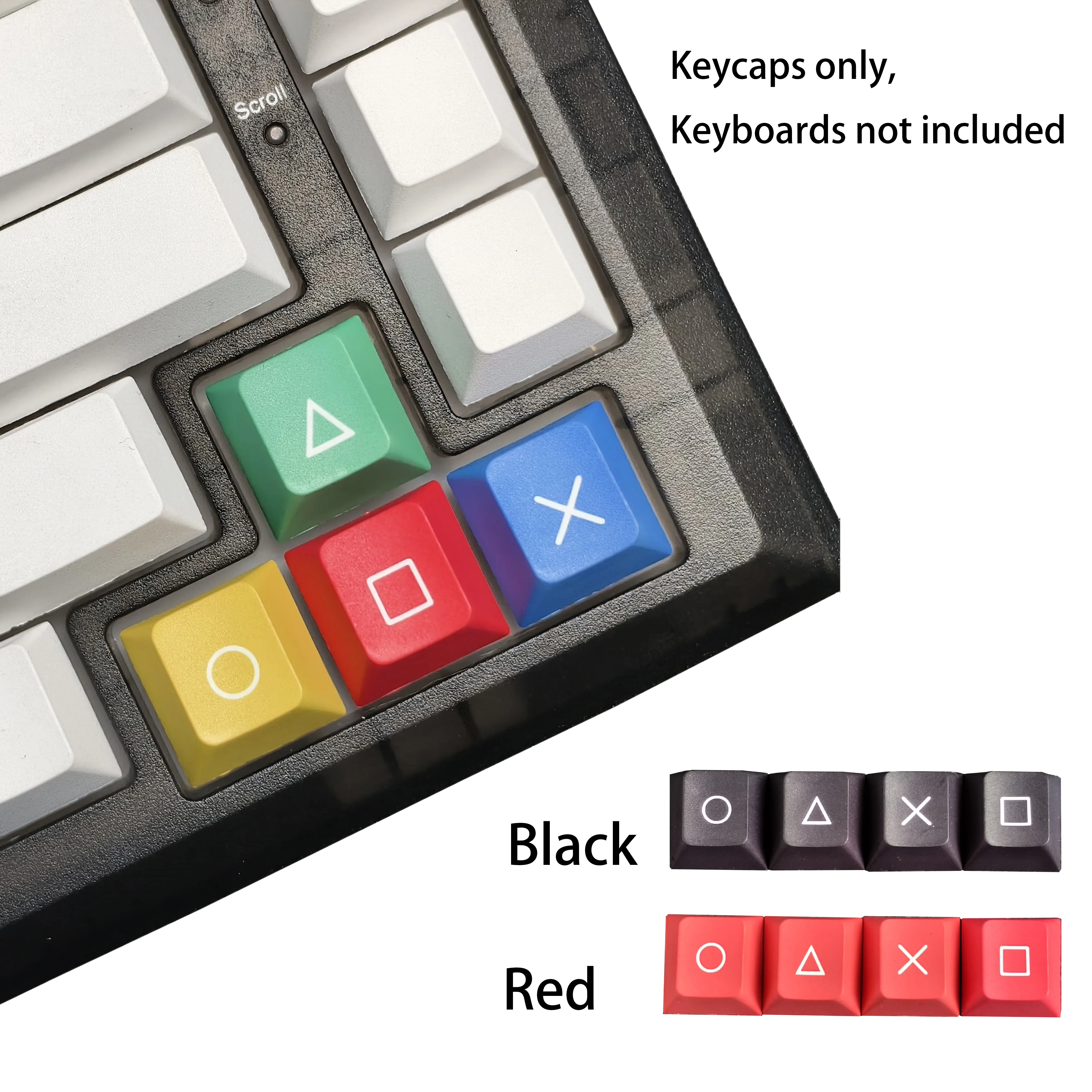 4pc-PBT-Cherry-Profile-Keycaps-Arrow-Keys-5-Sided-Dye-Sublimation-For ...