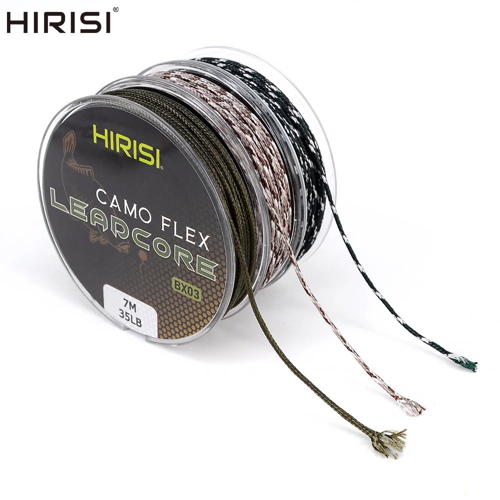 Hirisi 2 Rolls Leadcore Carp Fishing Tackle Line 35LB 7M Make Carp Hair ...
