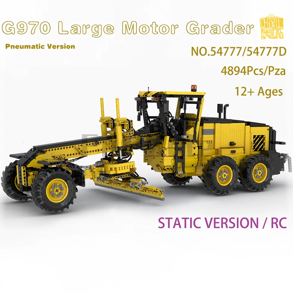 Moc G970 Large Motor Grader Pneumatic Version Model With PDF Drawings ...