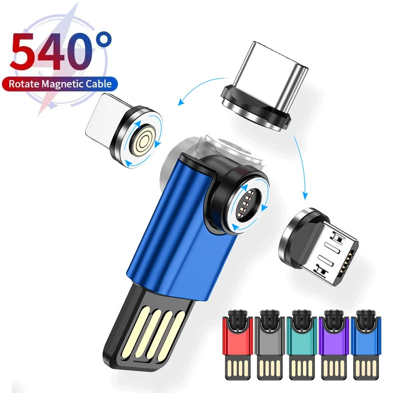 3-IN-1-540-Rotating-Magnetic-Charger-Mini-Magnetic-Charger-Cable ...