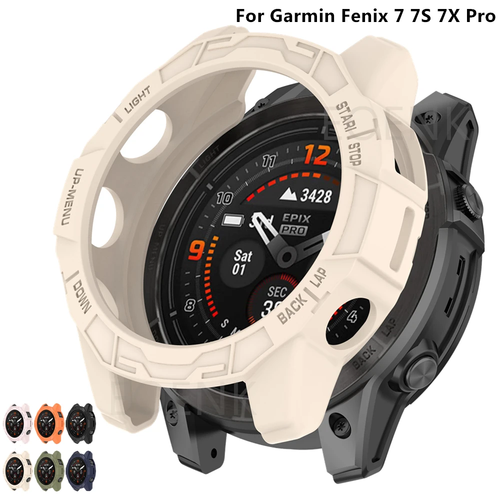 TPU-Protective-Cover-For-Garmin-Fenix-7-7S-7X-Pro-Soft-Silicone-Case ...
