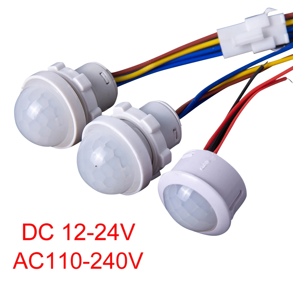 AC110-240V-Automatic-Sensor-Light-Switch-LED-PIR-Infrared-Motion-Sensor ...