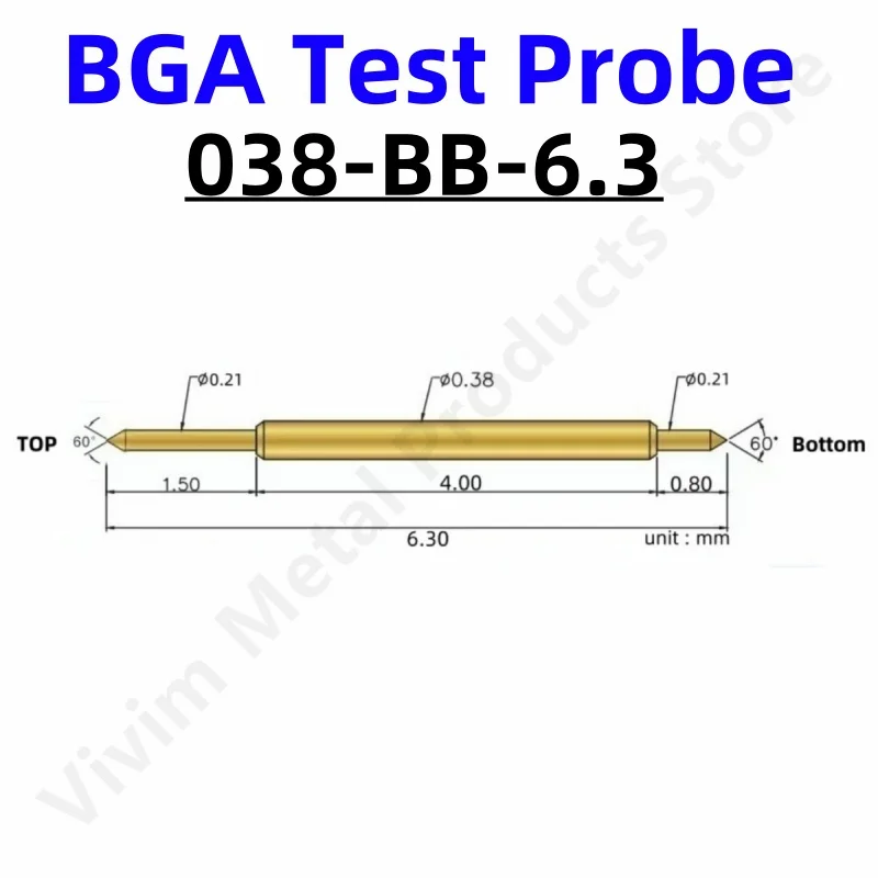 100pcs-Double-ended-Test-Needle-Test-Probe-BGA-Semiconductor-Probe-038 ...