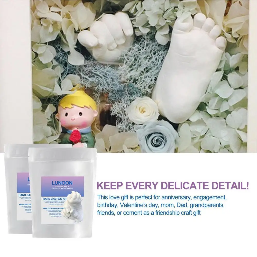 DIY Couples Hands Casting Kit 3D Hands Mold Baby Plaster Mold Kit Hand ...