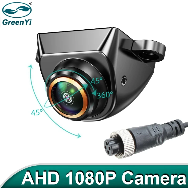 GreenYi AHD1080P 4 PIN Aviation Head Cable 170° Fisheye Lens HD 360 ...