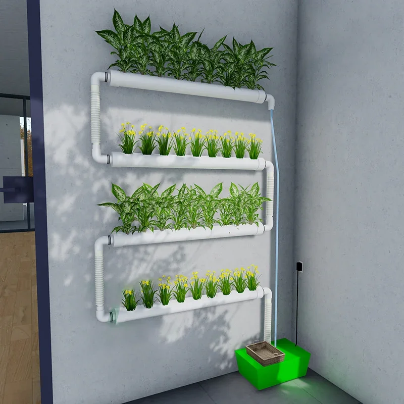 Household-DIY-Wall-mounted-Hydroponic-System-Planter-Indoor-Fram ...