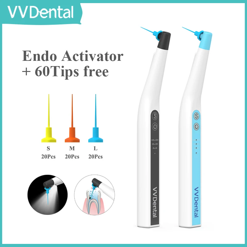 VVDental-Root-Canal-Sonic-Irrigator-Activator-LED-with-60-PCS-Endo-Tips ...