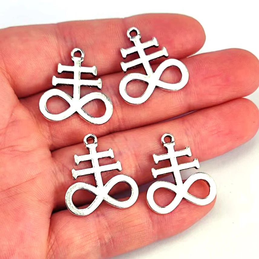 50PCS-Satanic-Symbol-Jewelry-Sigil-Church-Satan-PENDANT-CHARM-Pentagram ...