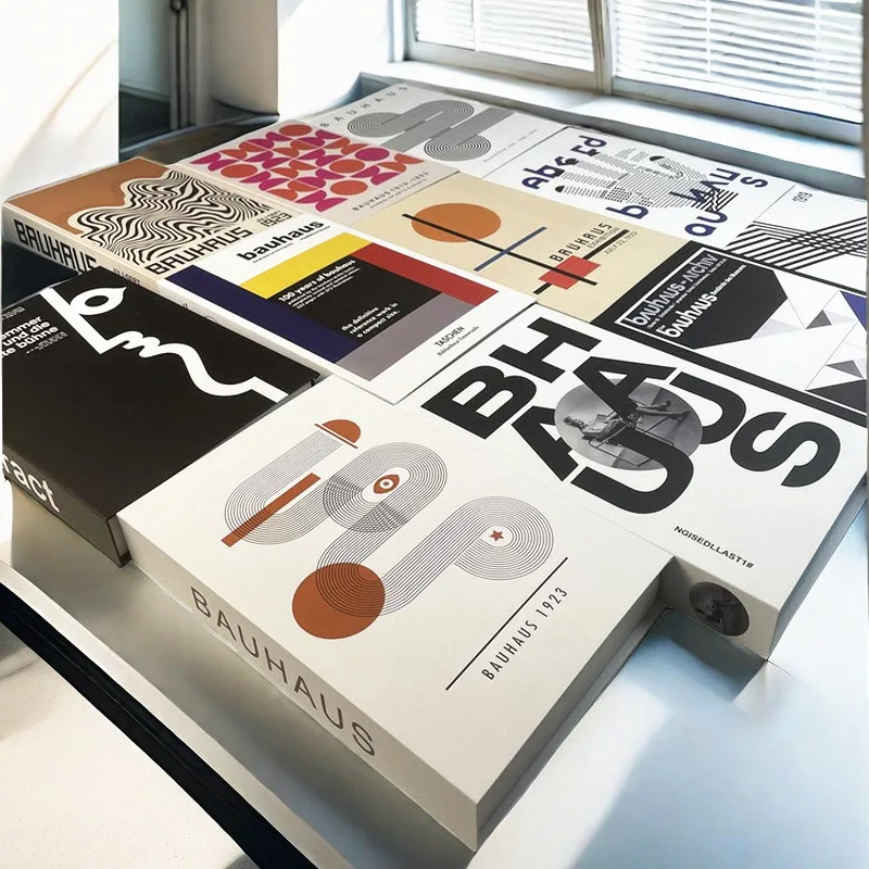 Abstrato-bauhaus-luxo-falso-livro-decora-o-de-casa-boho-livros ...